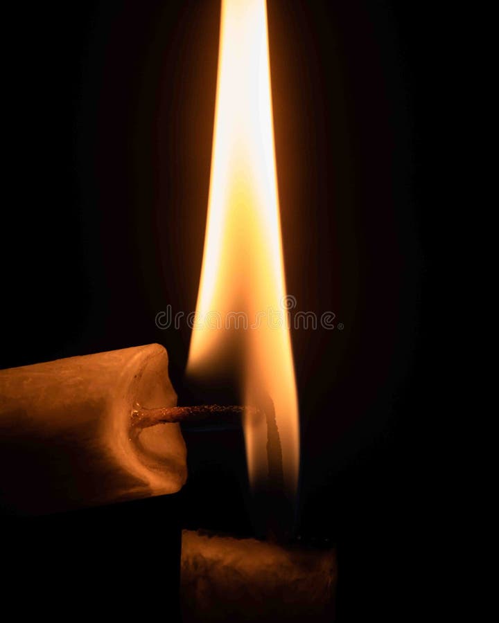 Share candles in the dark stock photo. Image of bonfire - 222710222