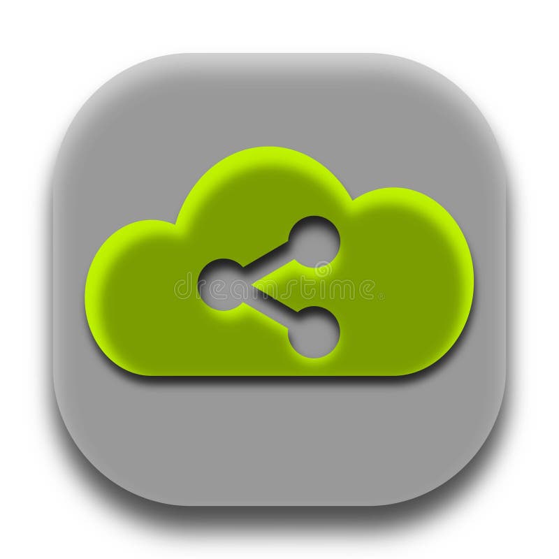 Share Cloud App Logo Vector Image Stock Vector - Illustration of media ...