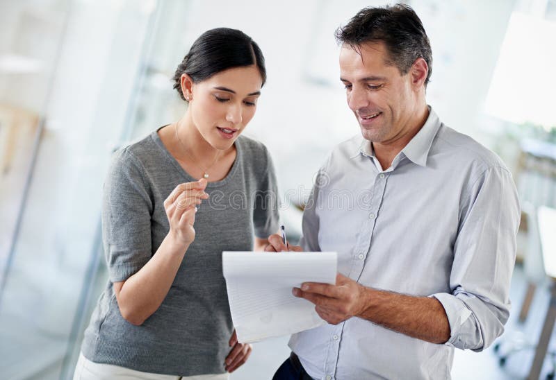 They Share a Common Vision. Two Colleagues Discussing Ideas on a ...