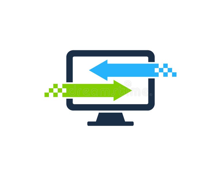 Share Computer Icon Logo Design Element Stock Vector - Illustration of ...