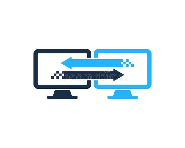 Share Computer Icon Logo Design Element Stock Vector - Illustration of ...