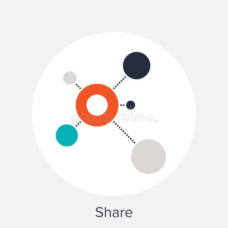 Share Concept Vector Illustration Concept Stock Vector - Illustration ...