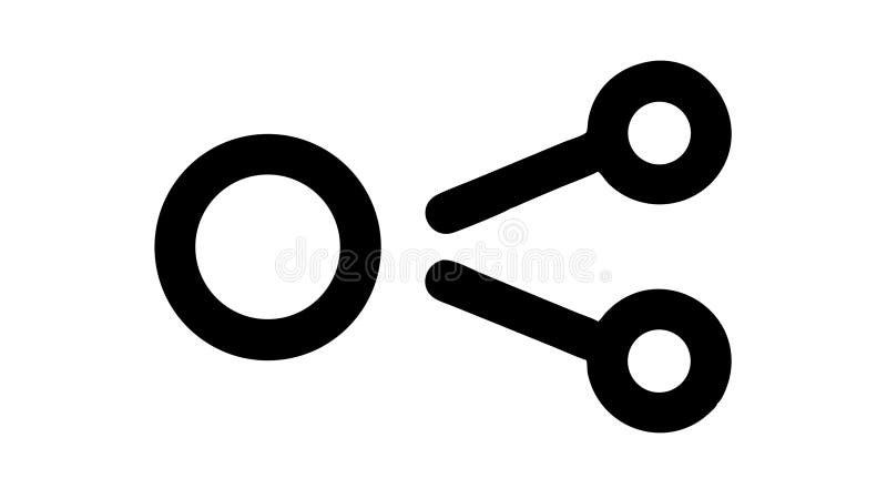 Share Connection Icon for Social Media Networking UI Data, Vector Design Generative AI Stock ...