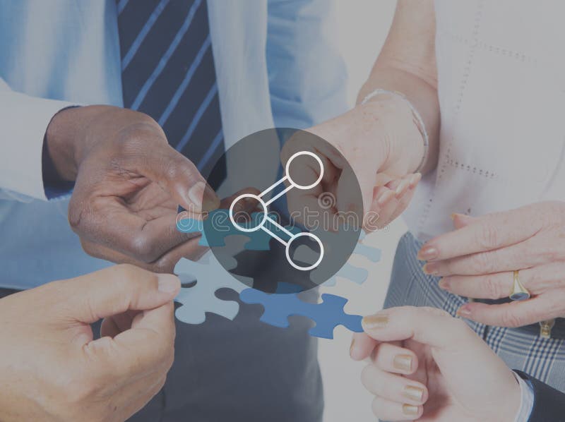 Share Connection Technology Sharing Global Communications Concept Stock ...