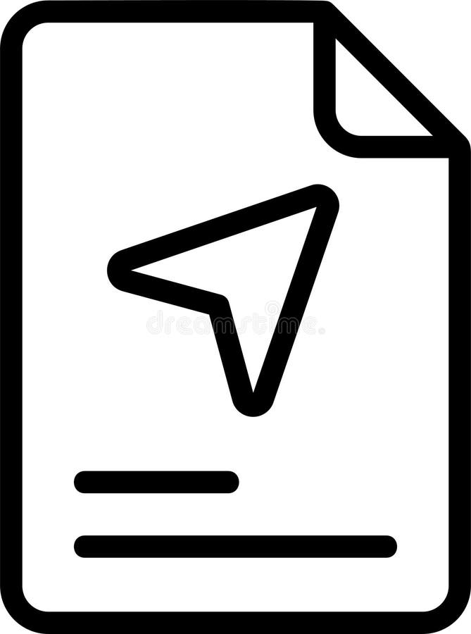 Share Document Vector Icon stock vector. Illustration of transfer ...