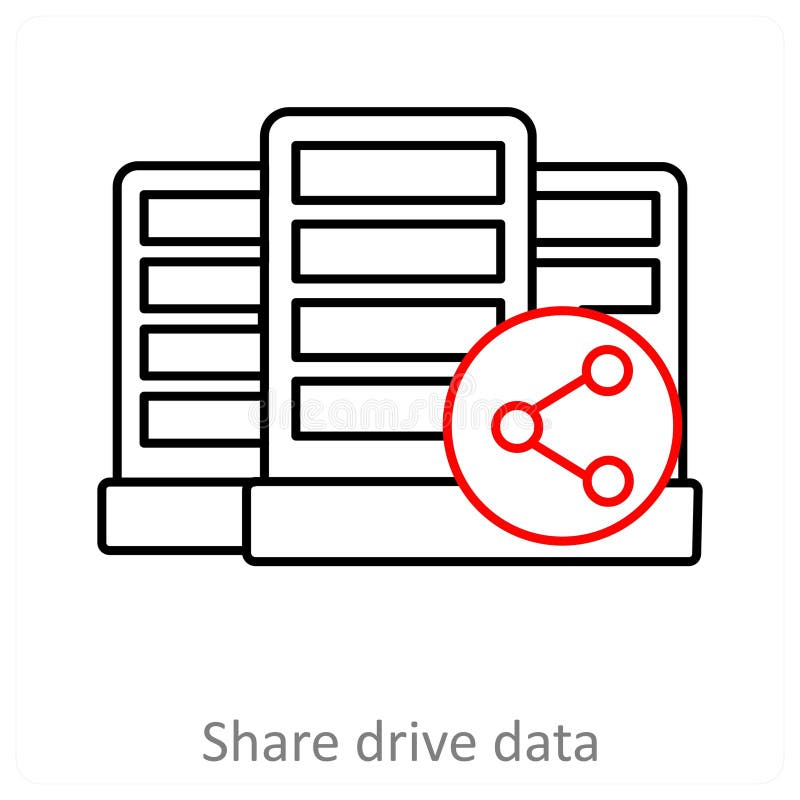 Share Drive Data stock illustration. Illustration of network - 339946311