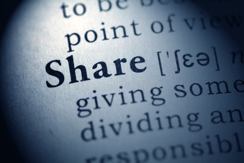 The Word SHARE on the Floor in a Kids Park Stock Photo - Image of ...