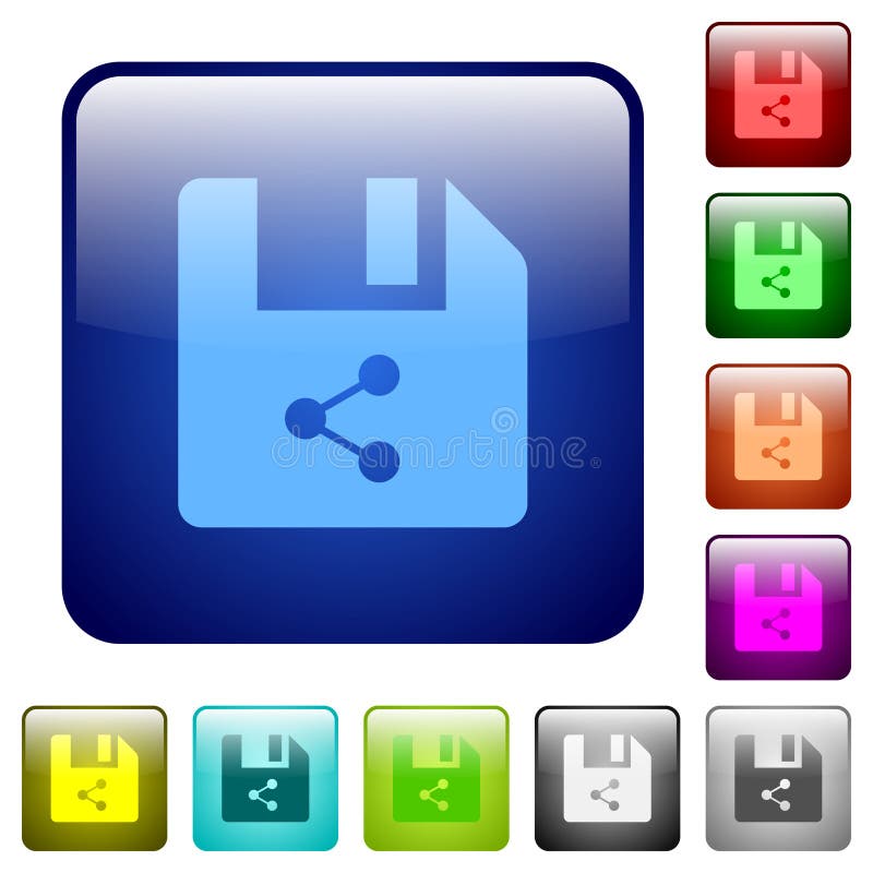 Share File Icon, Share Folder Icon Vector Illustration Stock Vector ...