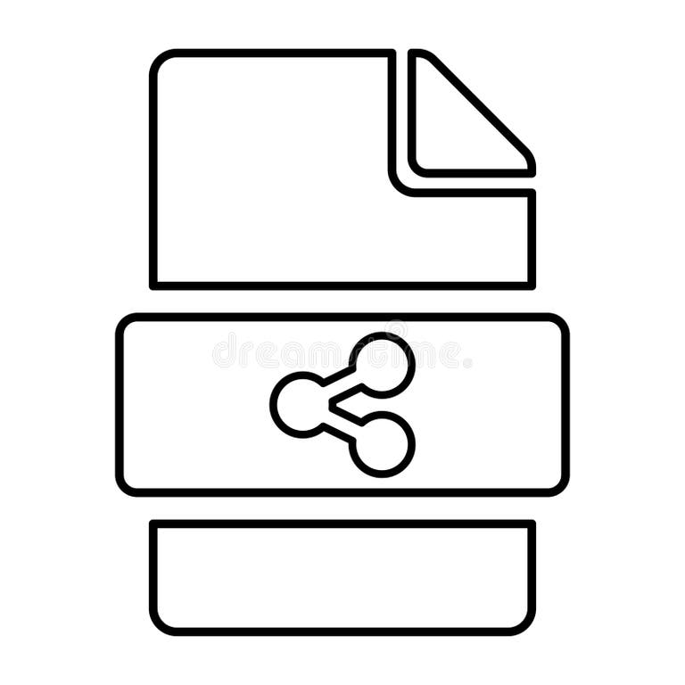 Share File Icon stock vector. Illustration of icon, vector - 286663334