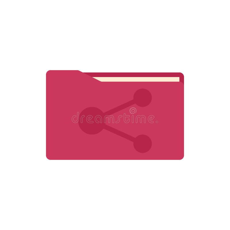 Share File Icon, Share Folder Icon Vector Illustration Stock Vector ...
