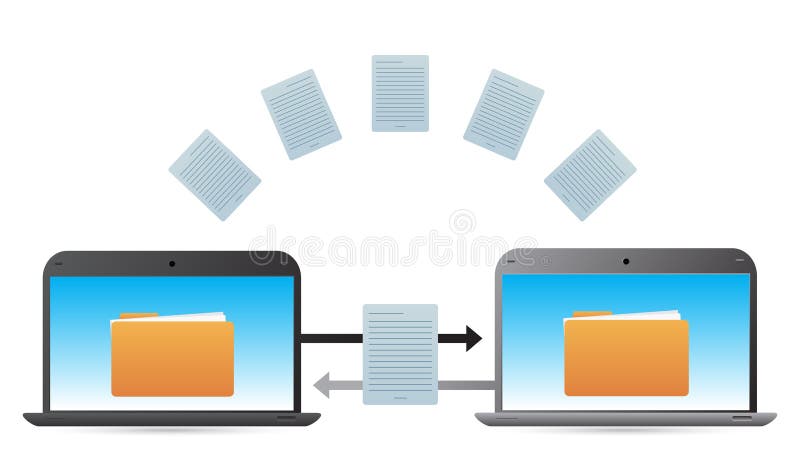 Data share stock vector. Illustration of color, connect - 36001439