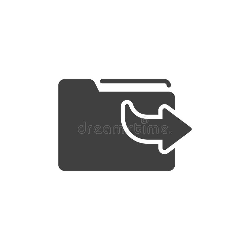 Share Folder File Vector Icon Stock Vector - Illustration of simple ...
