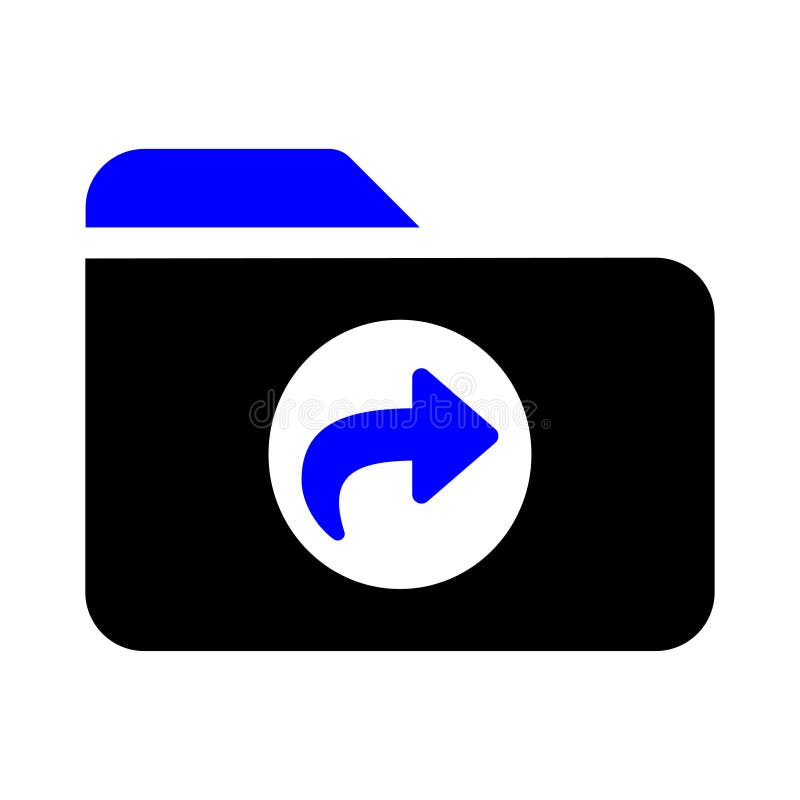 Share folder icon stock vector. Illustration of beautiful - 225349459