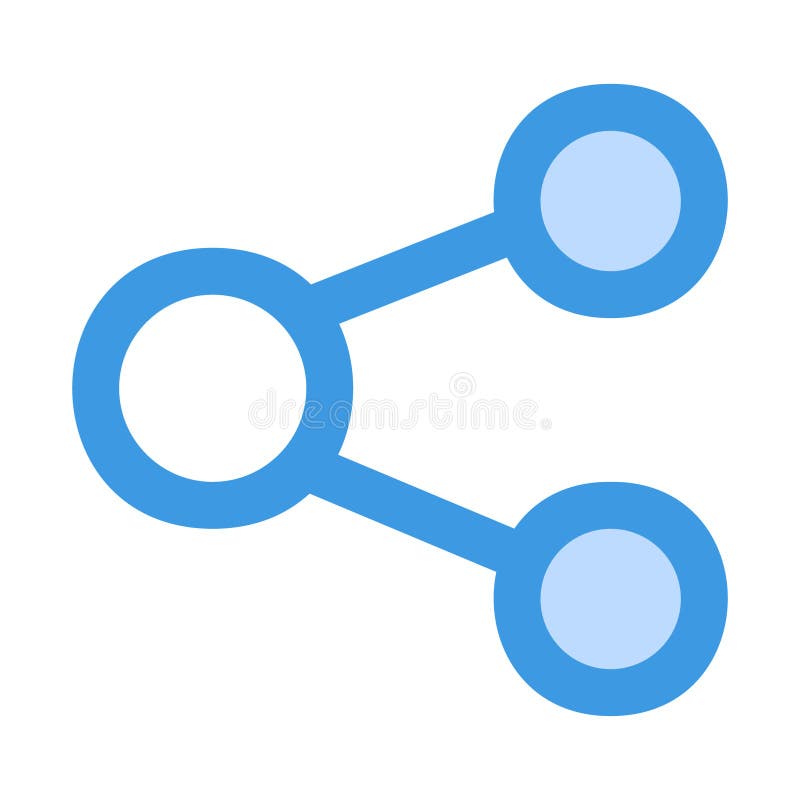 Share Icon in Blue Style for Any Projects Stock Vector - Illustration ...