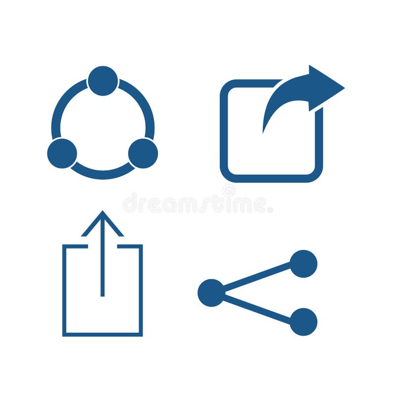 Share Icon Vector Design Symbol Stock Vector - Illustration of back ...