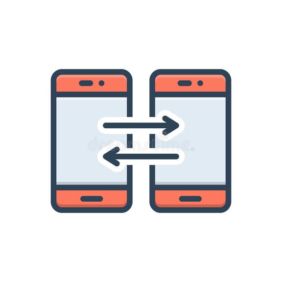 Color Illustration Icon for Share, Contribution and Connection Stock ...