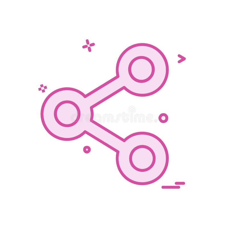 Share icon design vector stock vector. Illustration of button - 125530615