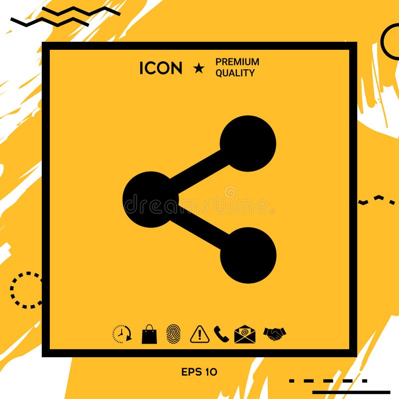 Share symbol icon stock vector. Illustration of link - 105925133