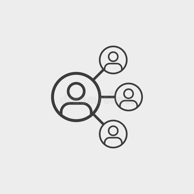 Share Icon in a Flat Design. Vector Illustration Stock Vector ...