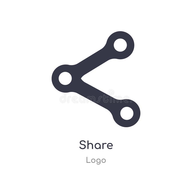 Share Icon in Different Style Vector Illustration. Two Colored and ...