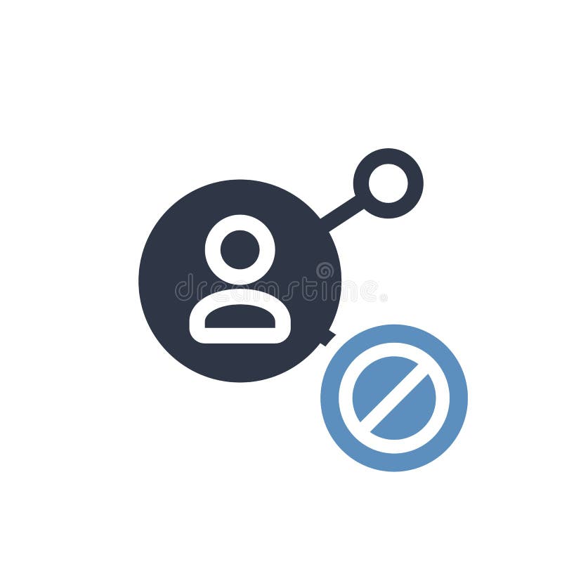 Share Icon, Multimedia Icon with Not Allowed Sign. Share Icon and Block ...