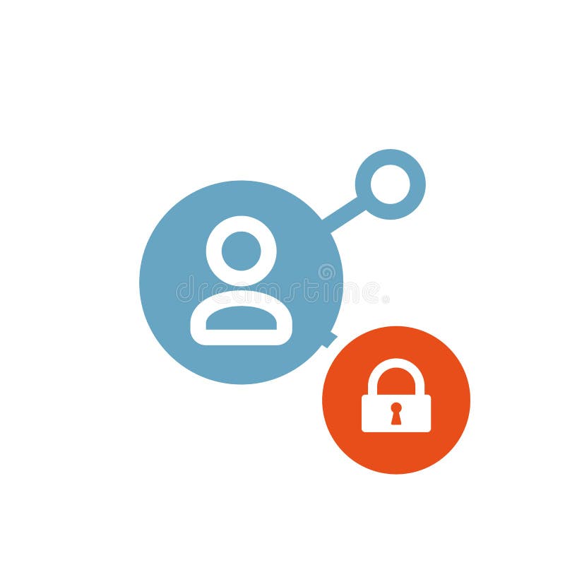 Share Icon, Multimedia Icon with Padlock Sign. Share Icon and Security ...