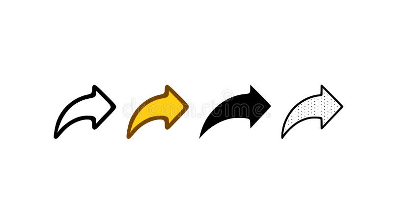 Different Arrow Styles Stock Illustrations – 1,458 Different Arrow ...