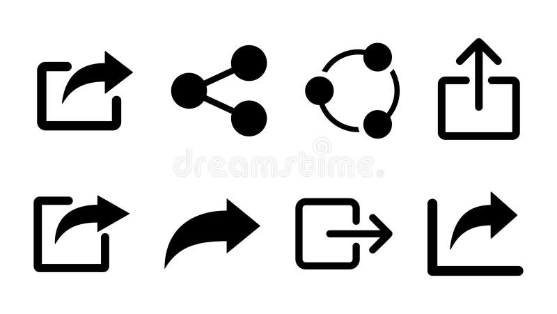 Share Icon . Sharing Vector Icon Stock Vector - Illustration of data ...