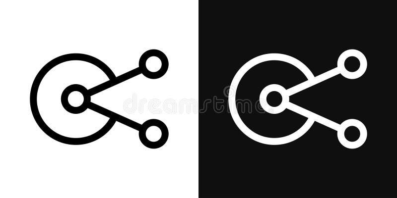 Share Icon Set. Social Media Share Button Vector Symbol. Share File ...