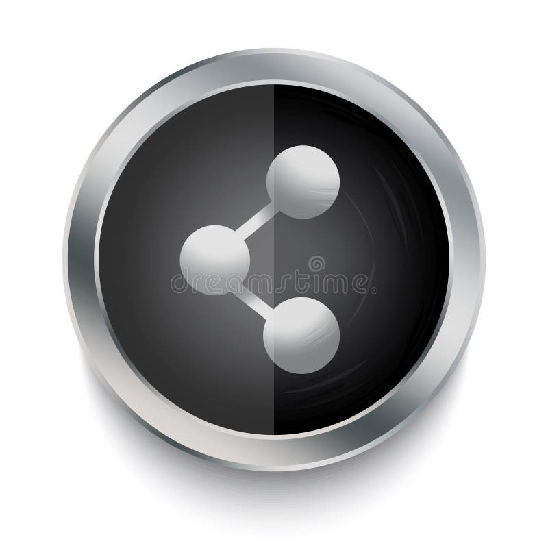Share Icon. Social Data Button. Connection Sign. Internet Network ...