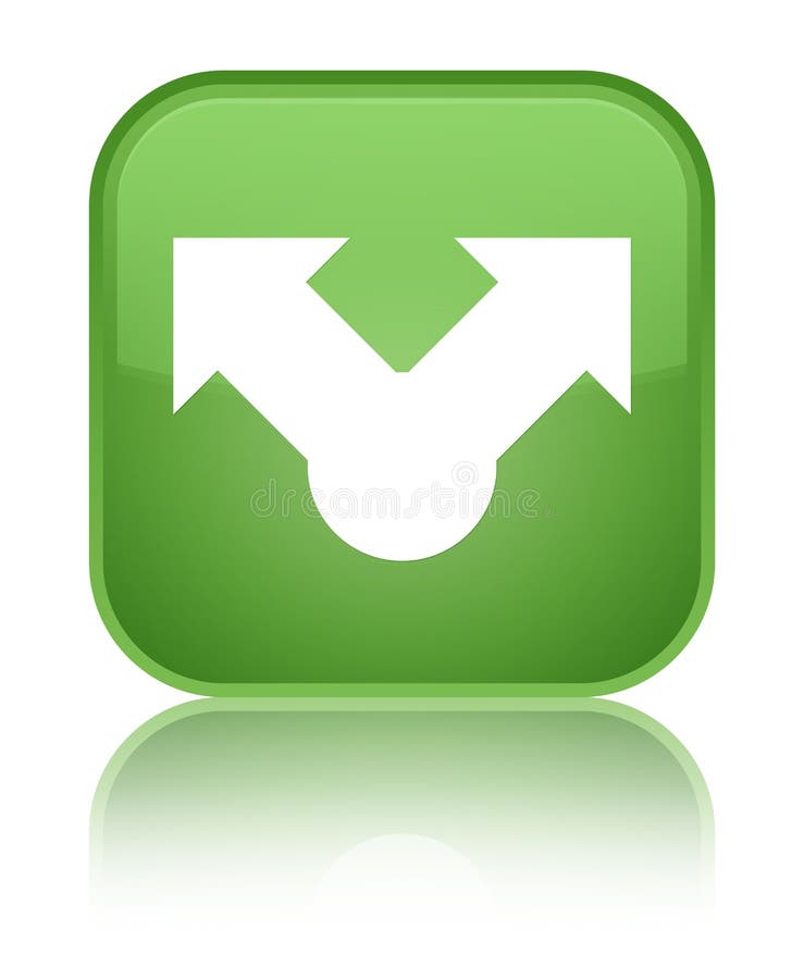 Share Icon Special Soft Green Square Button Stock Illustration ...