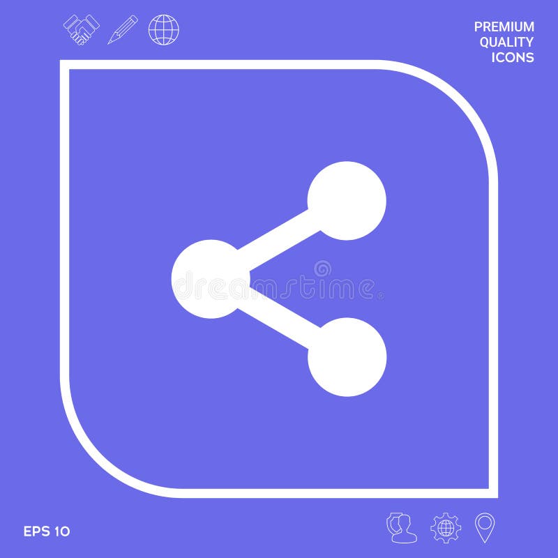 Share Icon Symbol. Graphic Elements for Your Design Stock Vector ...