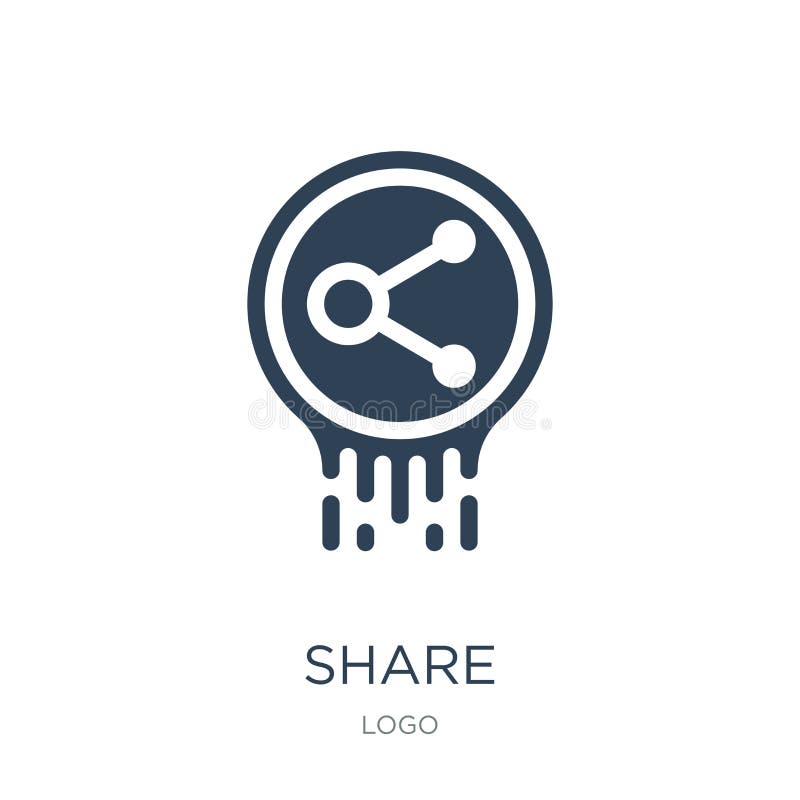 Share Icon in Trendy Design Style. Share Icon Isolated on White ...