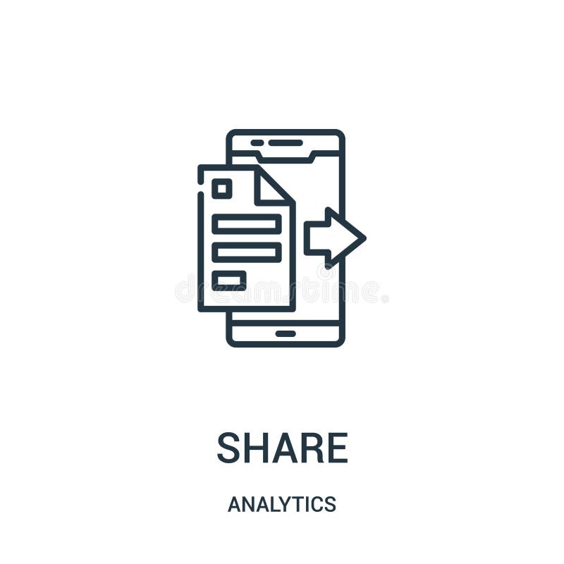 Share Icon Vector from Ads Collection. Thin Line Share Outline Icon ...