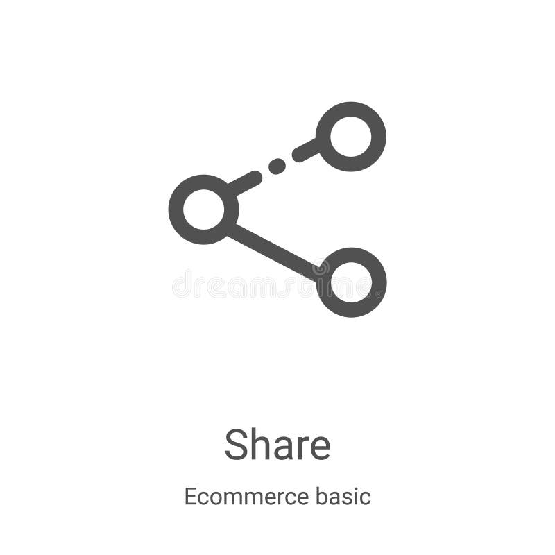 Share Icon Vector from Ads Collection. Thin Line Share Outline Icon ...