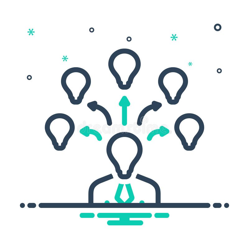 Mix Icon for Share Idea, Share and Knowledge Stock Vector ...