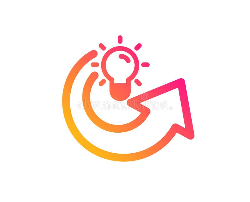 Share Idea Icon. Light Bulb or Lamp Sign. Vector Stock Vector ...