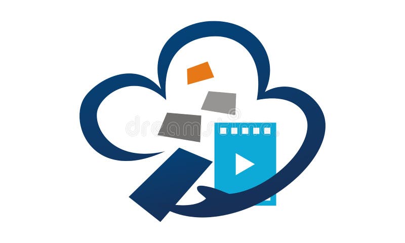 Share Technology Logo Design Template Stock Vector - Illustration of ...