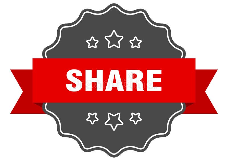 Share label illustration stock vector. Illustration of information ...