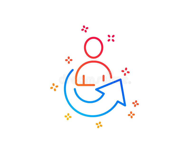 Share Line Icon. Business Management Sign. Vector Stock Vector ...