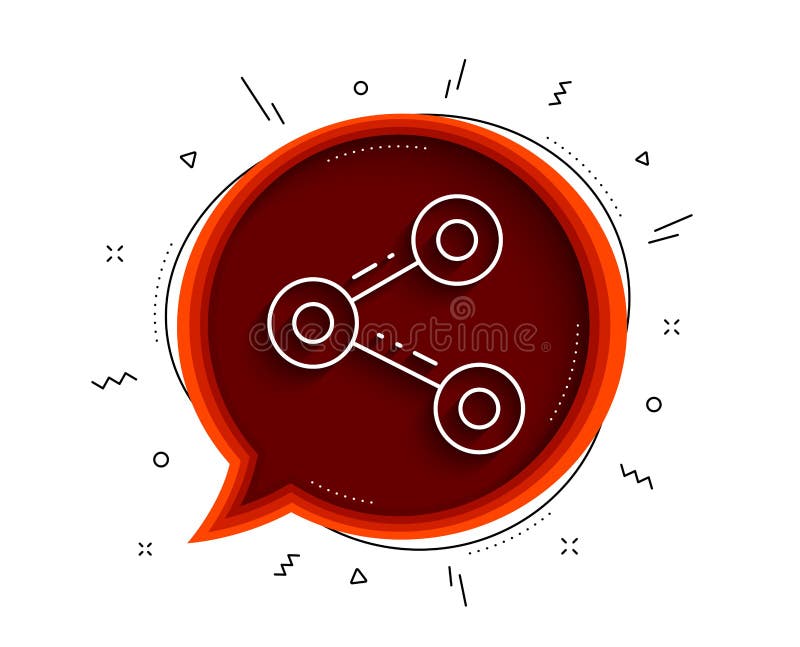 Share Line Icon. Social Media Sign. Vector Stock Vector - Illustration ...