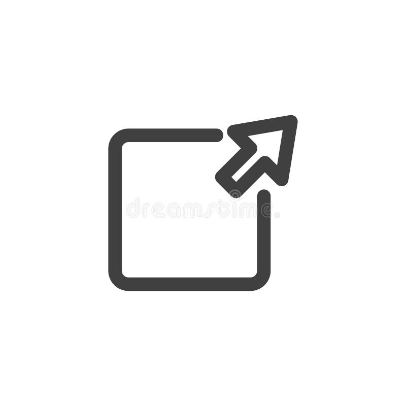 Link Line Icon, Outline Vector Sign, Linear Style Pictogram Isolated on ...