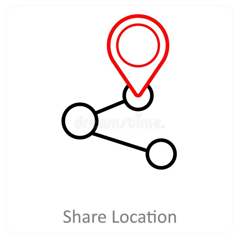 Share Location stock vector. Illustration of maps, sharing - 338936361