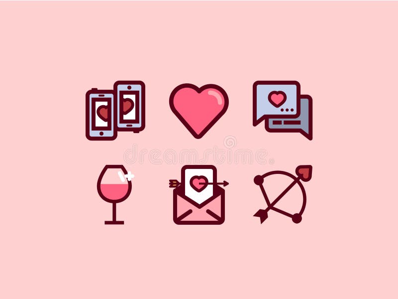 Share the Love Pink Soft Icon Pack in Eps Format about Love Stock Vector - Illustration of ...