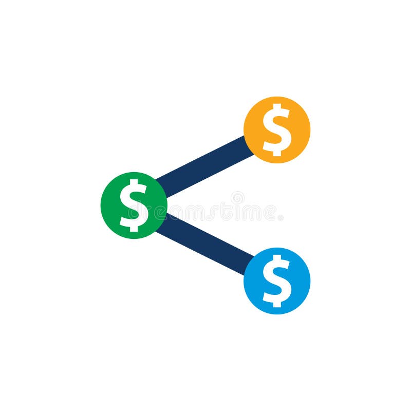 Money Share Icon Logo Design Element Stock Vector - Illustration of ...