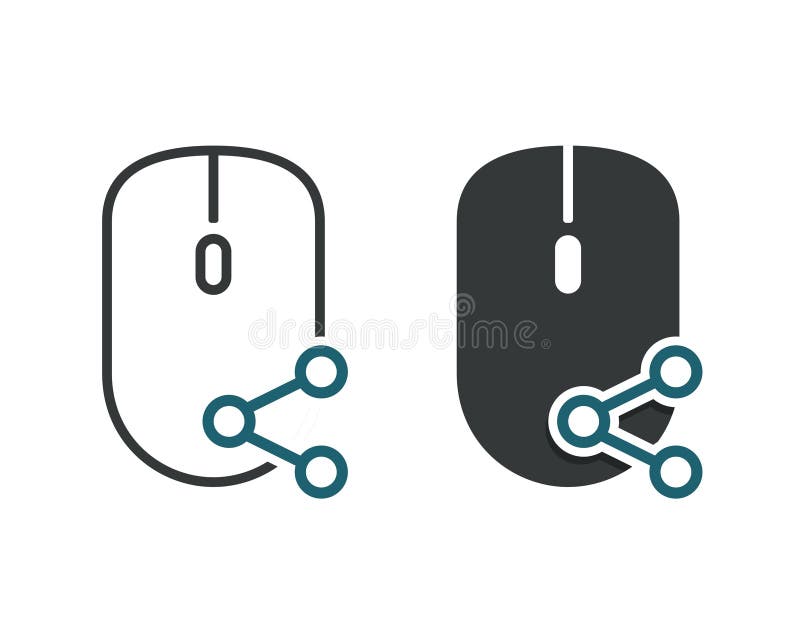 Share Mouse Cursor Connection. Illustration Vector Stock Vector ...