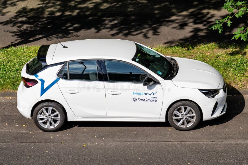 Share Now Opel Corsa editorial image. Image of rental - 324337090