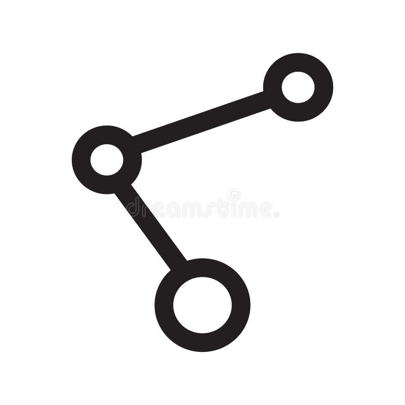 Share Outline Icon Vector Illustration. Social Share Line Symbol ...