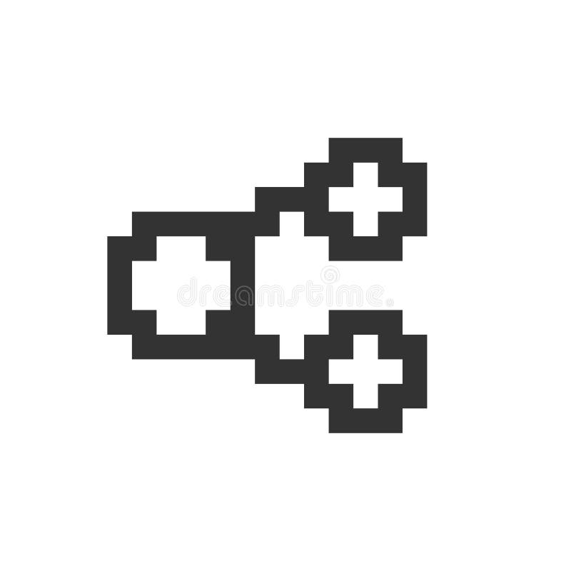 Share pixelated ui icon stock vector. Illustration of symbol - 259896278