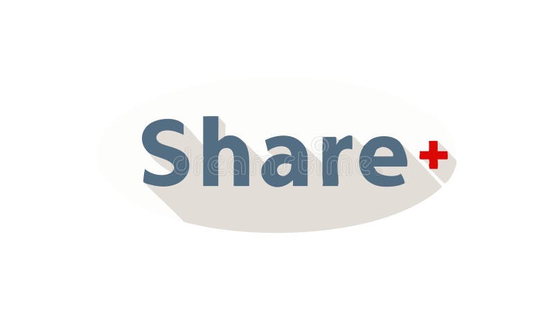 Share Plus Text Icon, Social Media Sharing Symbol, Vector Design ...